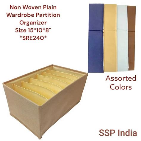 Non Woven Plain Wardrobe Partition Organizer At Rs 192 Piece स्टोरेज