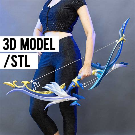 Aqua Simulacra Bow Genshin Impact 3d Model Download