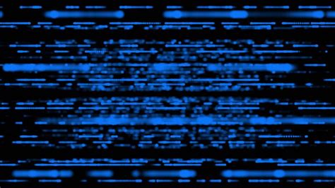 Royal Blue Color Big Data Flow In Cyberspace Hi Tech Design Loop Able