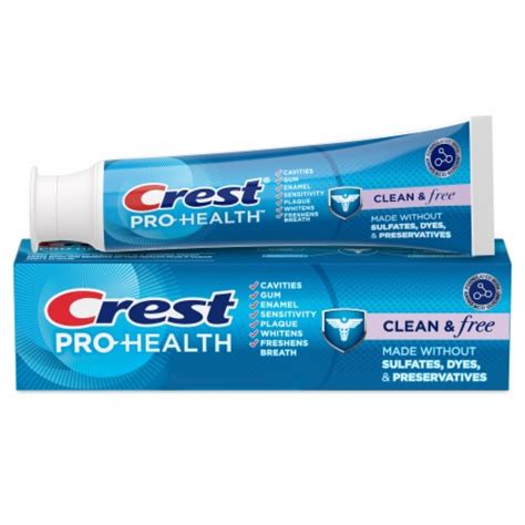 Crest Pro Health Clean And Free Toothpaste 4 3 Oz King Soopers