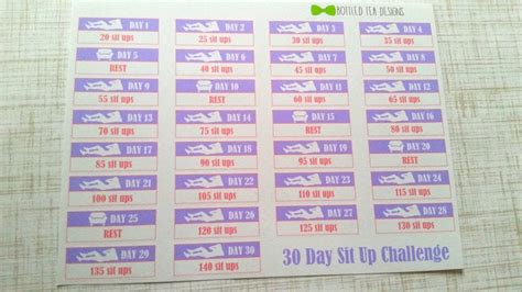 Fitness Day Sit Up Challenge Set Of Item