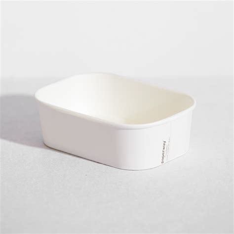 650ml White PP Rectangular Container Getecco