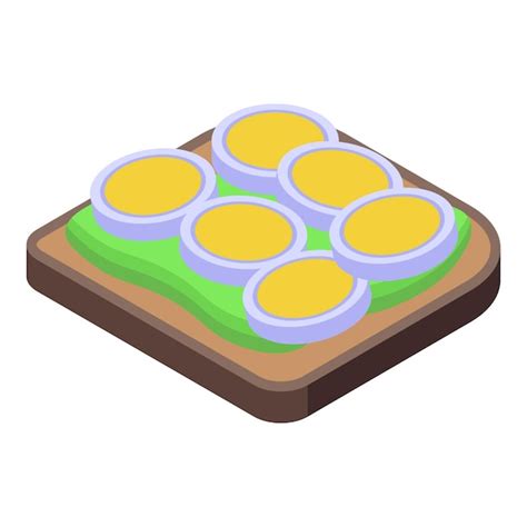 Premium Vector Boiled Egg Avocado Toast Icon Isometric Vector Bread Food Vegetarian Diet