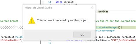 This Document Is Opened By Another Project When Navigating To Pr File Issue Github