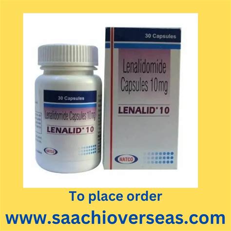 Lenalid 10 Mg Lenalidomide Natco 30 Capsules At Rs 4516bottle In