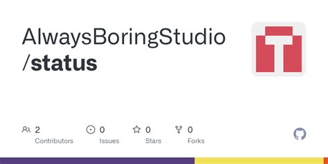 GitHub AlwaysBoringStudio Status