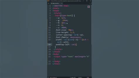 single digit input htmlandcss shorts website webdesign viralvideo