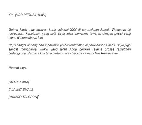 Contoh Surat Offer Letter Kerja Contoh Offering Letter Yang Benar Dan Komponen Yang Wajib