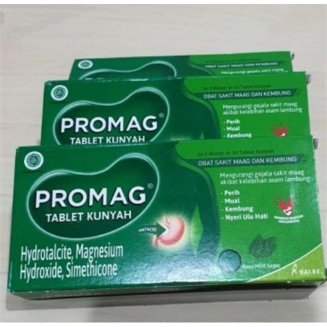 Jual PROMAG TABLET OBAT SAKIT MAAG DAN KEMBUNG 1 BOK 3 BLISTER Shopee Indonesia