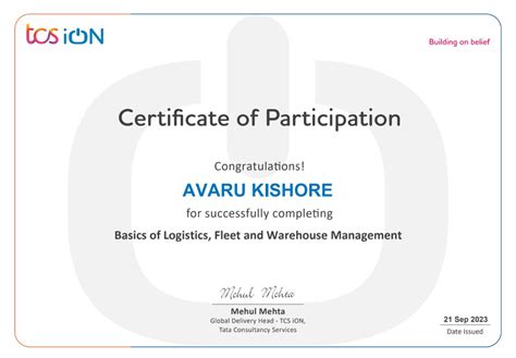 avaru kishore on linkedin tcsion tcsioncareeredge logistics
