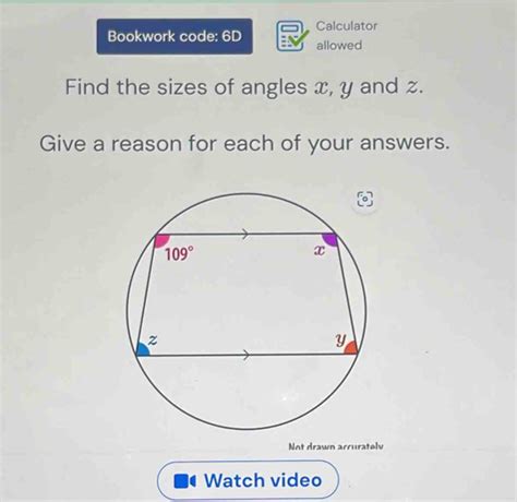 Solved Calculator Bookwork Code D Allowed Find The Sizes Of Angles X