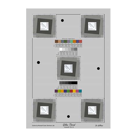 Image Science Associates Goldenthread Device Dice Level Target