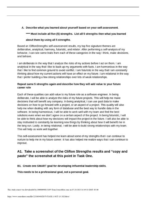 Wgu D370 Task 1 With Complete Solutions 2025 D370 Stuvia Us