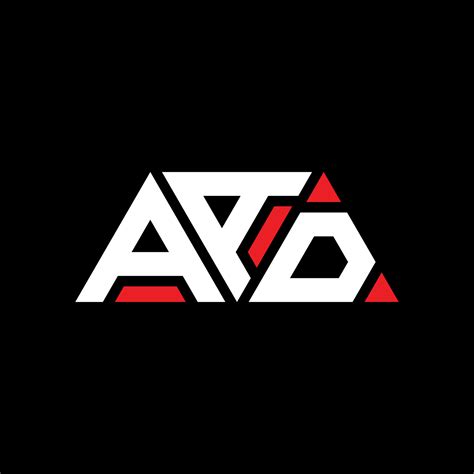 AAD Triangle Letter Logo Design With Triangle Shape AAD Triangle Logo