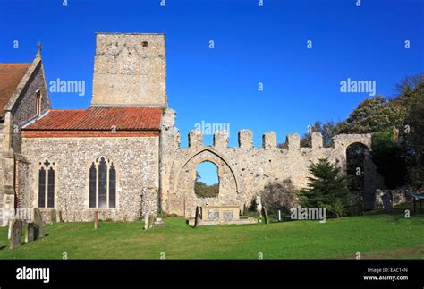 The Chancel With Ruins Of An Earlier Saxon Tower And Priory At The