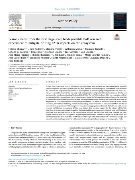 Pdf Lessons Learnt From The First Large Scale Biodegradable Fad