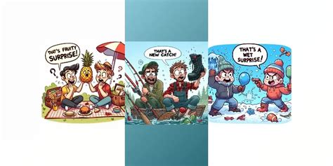 Humorous Double Character Illustrations Dall·e Prompt Promptbase