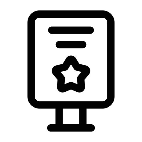 Simple Billboard Icon The Icon Can Be Used For Websites Print Templates Presentation