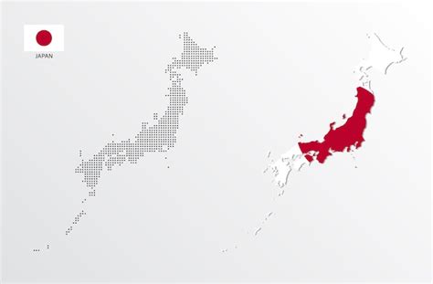 Premium Vector Set Of Political Maps Of Japan With Regions Isolated