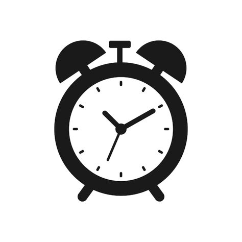 premium vector alarm clock icon isolated on white background