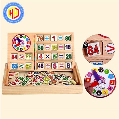 Bộ Đồ Chơi Toán Học Cho Trẻ Mầm Non Bảng Chữ Số Que Tính
