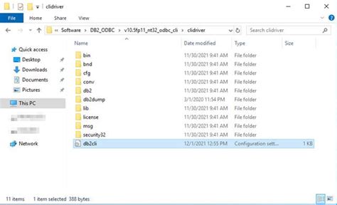 Installing And Configuring An Db2 Odbc Cli Driver On Windows