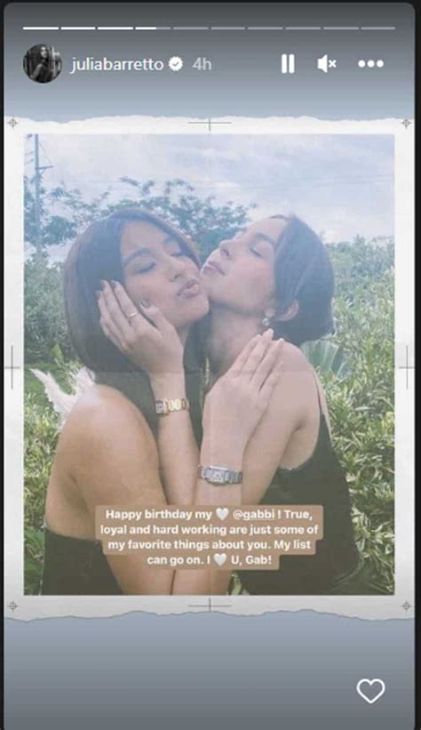 Julia Barretto Pens Touching Birthday Message For Gabbi Garcia True