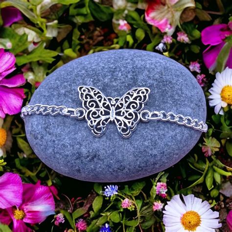 Butterfly Charm Bracelet Butterfly Bracelet Butterfly Jewelery