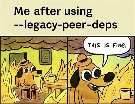 Legacy Peer Deps A Temporary Fix For Peer Dependency Errors Mehdi