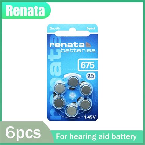 6pcs1pack 100 Originele Renata 675 A675 675a Pr4 Vicedeal