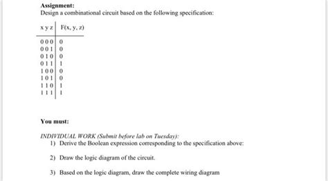 Solved Design A Combinational Circuit Based On The Following Chegg