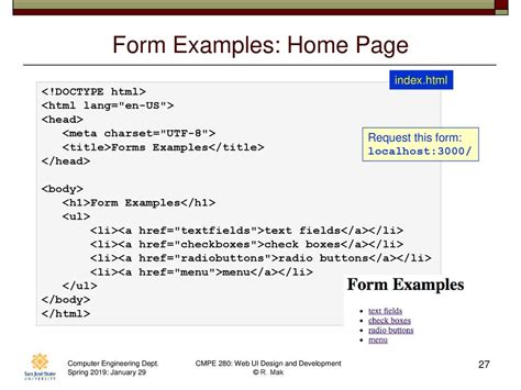Cmpe 280 Web Ui Design And Development January 29 Class Meeting Ppt