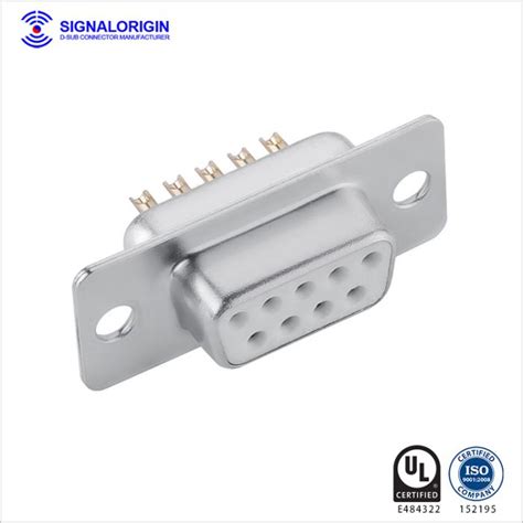 9 Pin D Sub Female Connector Solder Cup Type Manufacturer