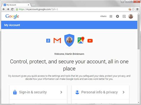 Google Rolls Out New Account Management Page Ghacks Tech News