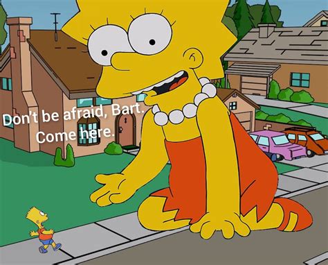 Bart Scared Of Giantess Lisa By Supermariorocks On Deviantart