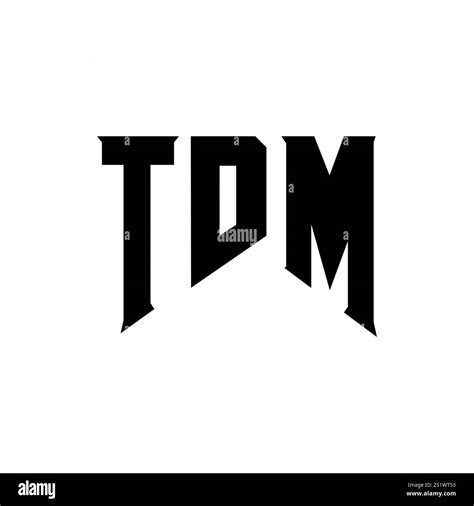 Tdm Letter Logo Design For Technology Company Tdm Logo Design Black