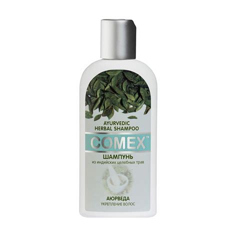 Безсульфатний натуральний шампунь для зміцнення волосся Comex Ayurvedic ...