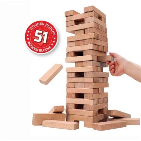 Brown Megaplay Wooden Tumbling Tower Game At Rs 599piece In New Delhi