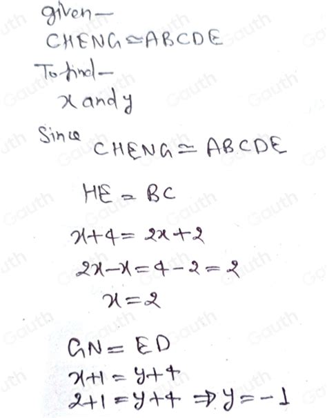 Solved Chengsim Abcde X Iy Solution Math