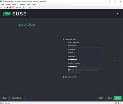 Set Up Suse Linux Enterprise Server 15