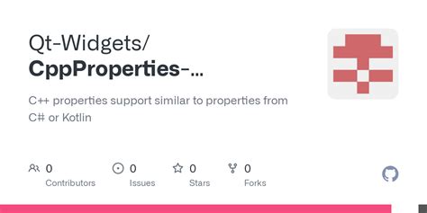 GitHub Qt Widgets CppProperties Observable Properties Bindings C