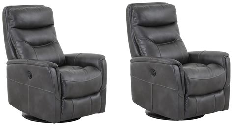 Parker Living Gemini Power Swivel Glider Recliner In Flint Set Of 2