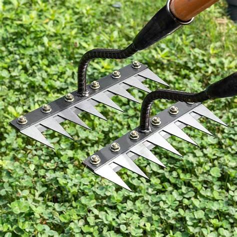 Dethatching Rake Lawn Leveling Rake 2025 Gardenia Iron Weeding Rake 20