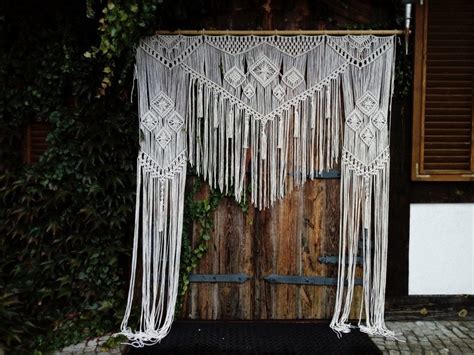 Macrame Wedding Arch Bohemian Wedding Extra Large Macrame Etsy