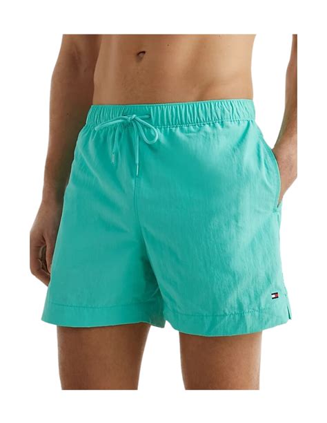 Short De Bain Homme Tommy Hilfiger Turquoise Pallas Cuir