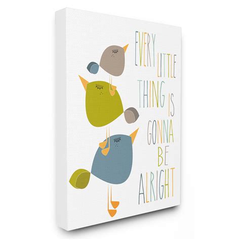 The Stupell Home Decor Collection Three Little Birds Print Wall Art