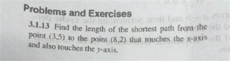 Solved Problems And Exercises Find The Length Of The Chegg