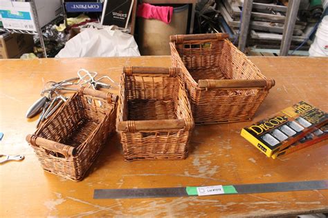 Wicker Baskets Kitchen Utensils And Misc Bodnarus Auctioneering