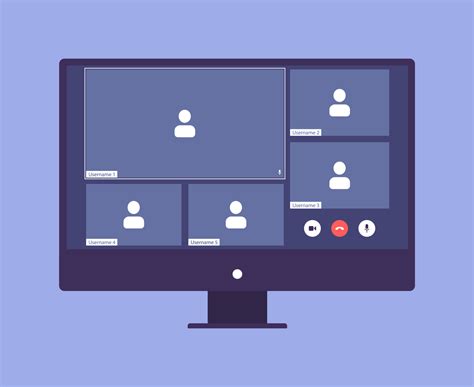 video call program window ui ux template for video conferencing and