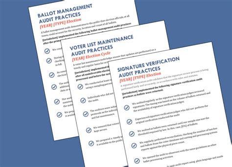 Audit Hand Count Tally Sheet And Guides Elections Group